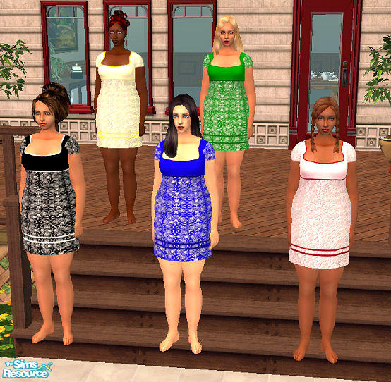 The Sims Resource | BBW House Dress
