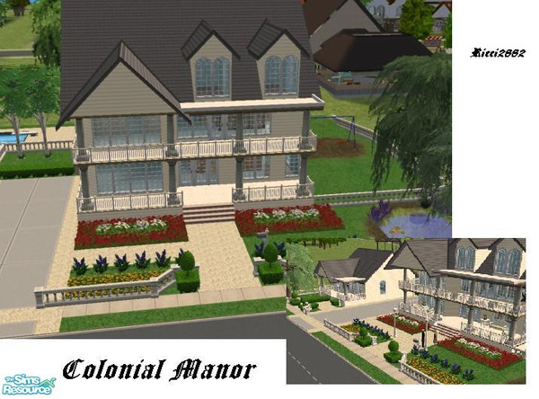 The Sims Resource | Colonial Manor Furnished