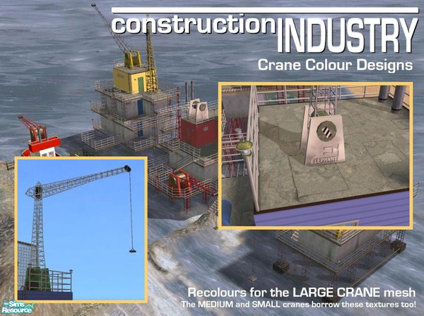 The Sims Resource | Cranes and Winches - White base