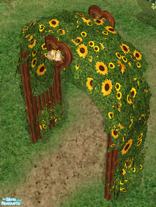 The Sims Resource - Wedding arch with sunflowers