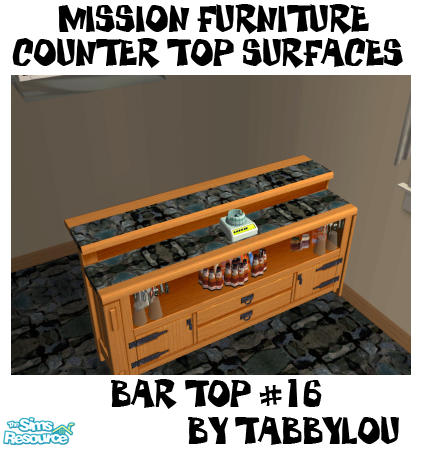 The Sims Resource - TL - Mission Bar Counter Top Recolor 16