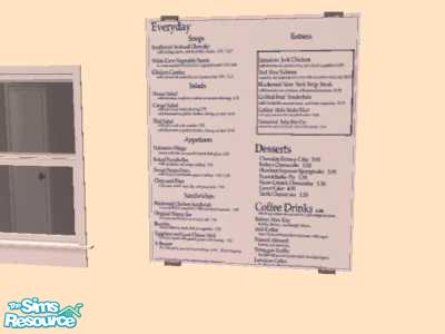 The Sims Resource - Menu 6