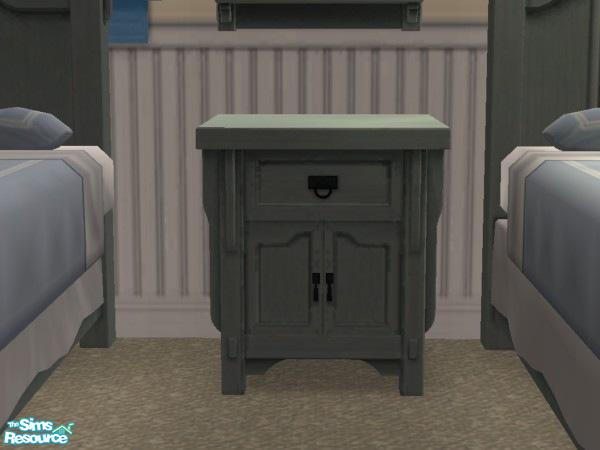 The Sims Resource - Teal Maxis Mission Recolours - End Table