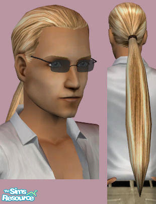 The Sims Resource | NSC Hair SIMply for Guys - PonyTail 2