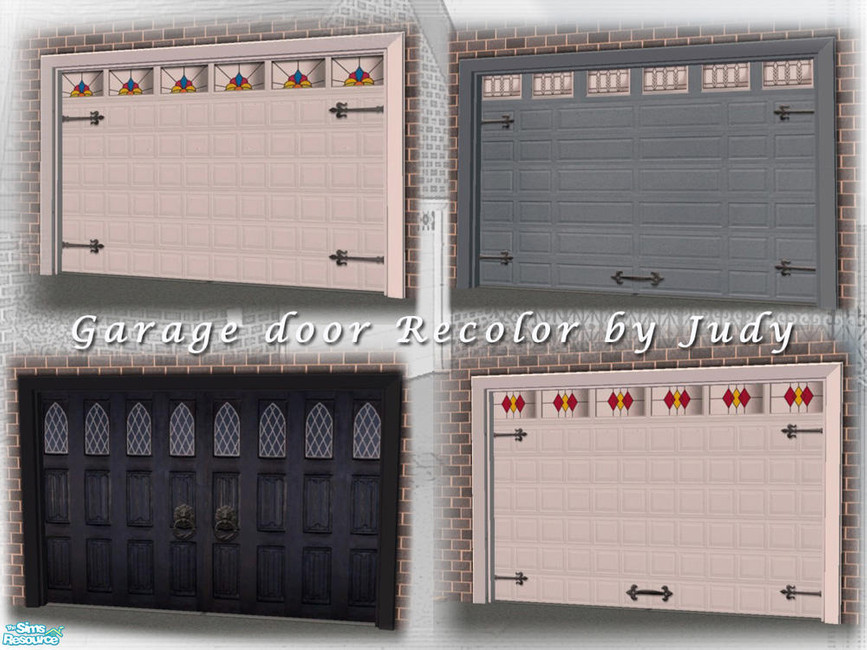 The Sims Resource - Judy Flat Garage Door Recolor Set