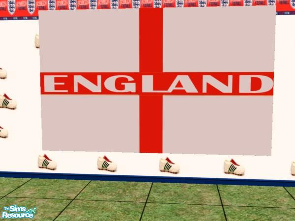 The Sims Resource | England world cup bedroom - England Flag