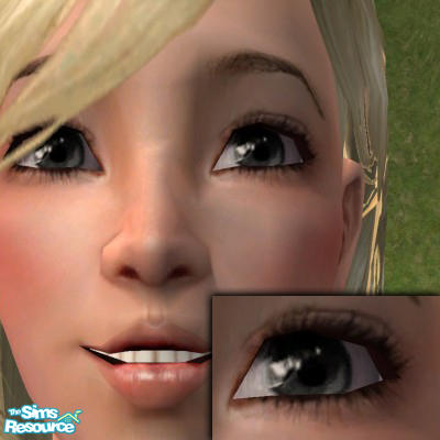 The Sims Resource | Realistic Eyes - Black