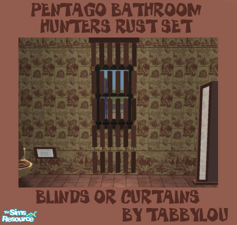 The Sims Resource | TL - Pentago - Hunters Rust - Blinds