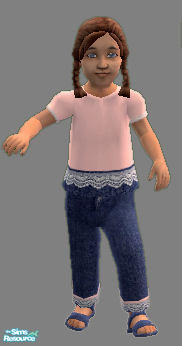 The Sims Resource | Sisters - Toddler Pink