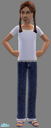 The Sims Resource | Sisters - Child Blue