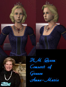 The Sims Resource - HM Queen consort Anne-Marie of Greece