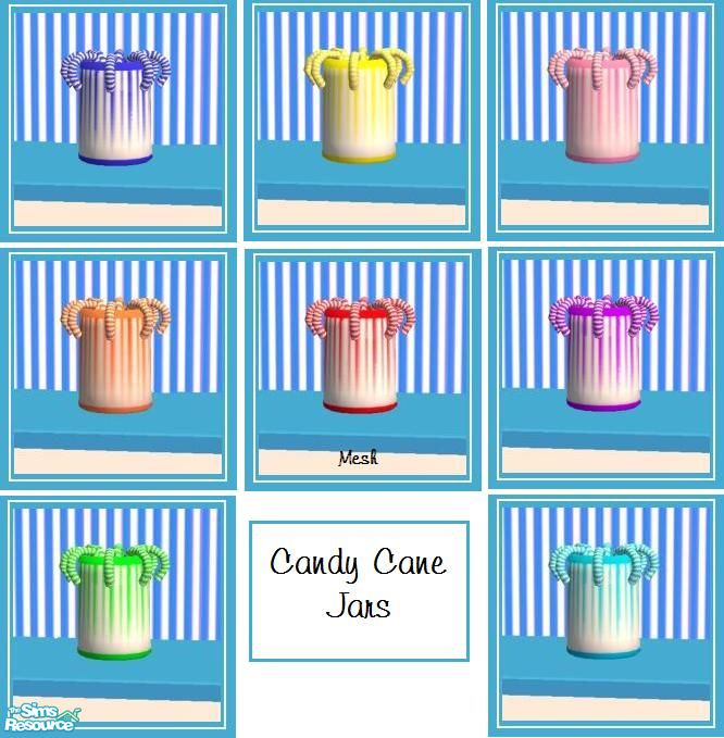 The Sims Resource - Candy Shop Part 2 - Candy Cane Jars