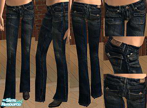 The Sims Resource - Women Jeans