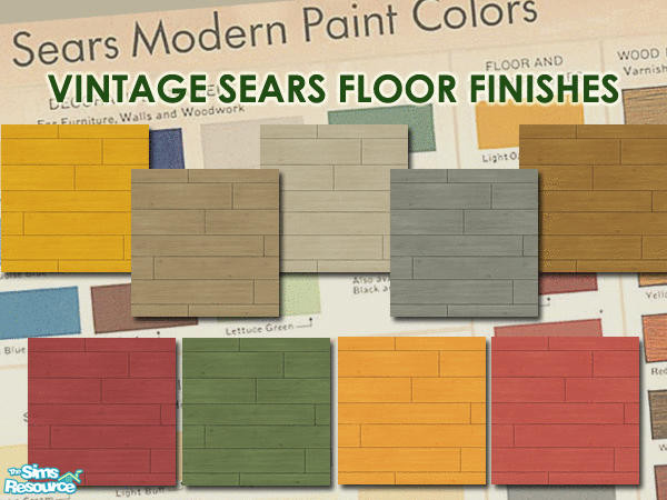 The Sims Resource | Vintage Sears Floor Finishes