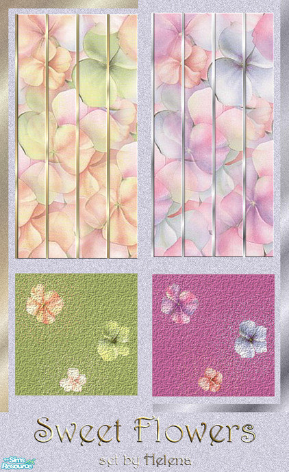 The Sims Resource | "Sweet Flowers" set