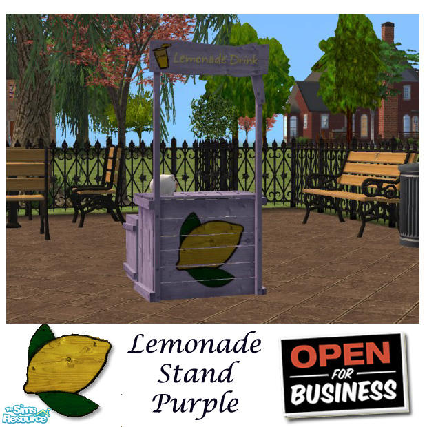 The Sims Resource - Judy Lemonade Stand Recolor - Purple