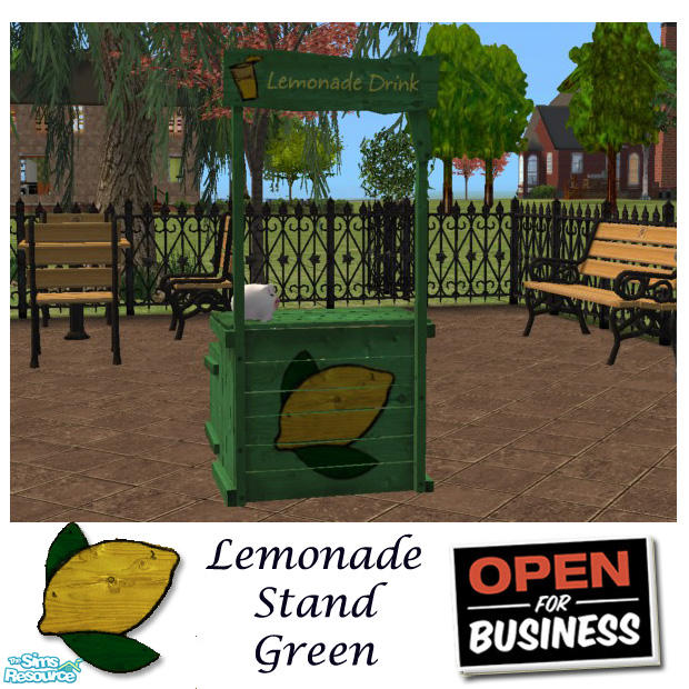 The Sims Resource - Judy Lemonade Stand Recolor - Green