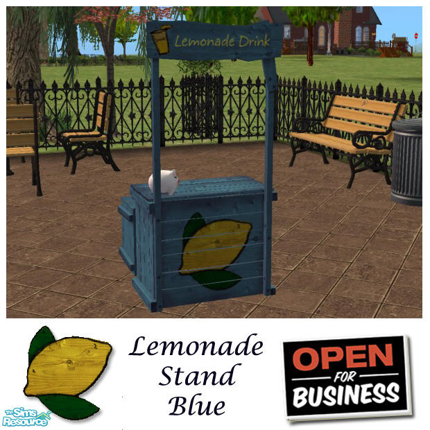 The Sims Resource - Judy Lemonade Stand Recolor - Blue