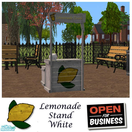 The Sims Resource | Judy Lemonade Stand Recolor - White