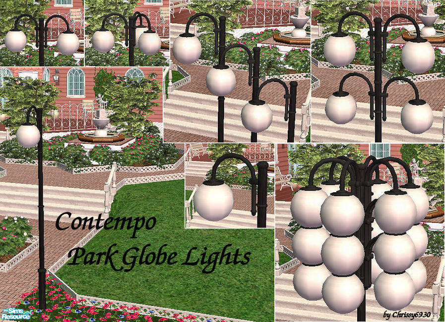 The Sims Resource - Contempo Park Globe Lights