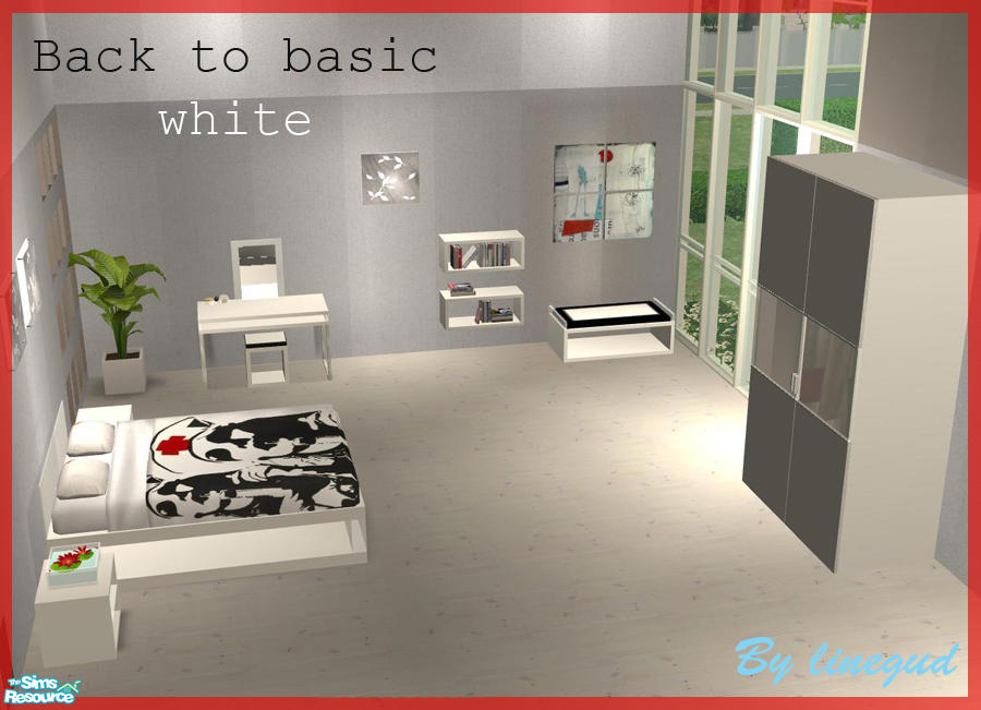 The Sims Resource - Back to basic - white recolor