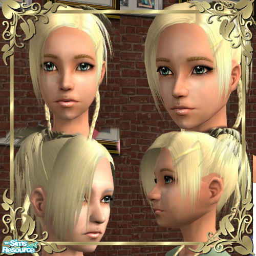 The Sims Resource | Rikku Hair - light blonde