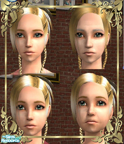 The Sims Resource | Rikku Hair - Dark Blonde