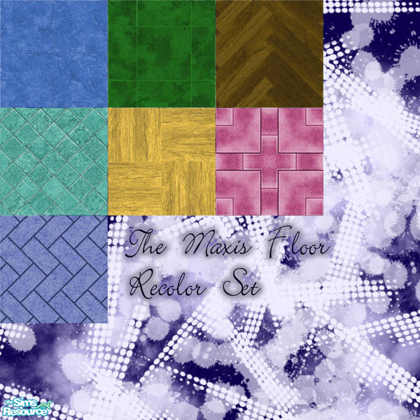 The Sims Resource | The Maxis Floor Recolor Set