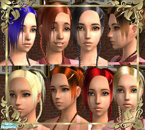 The Sims Resource | Rikku Hair