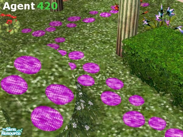 The Sims Resource - Sparkling Purple Amythist Stepping Stone