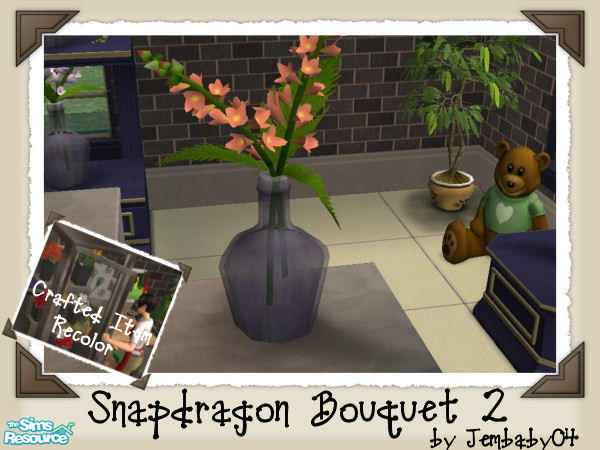 The Sims Resource | Snapdragon Bouquet Recolors 2