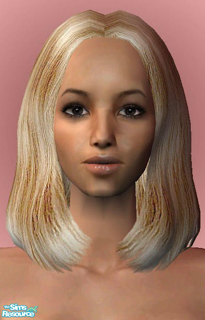 The Sims Resource | Thomas|TSR Recolor -bangless-Blonde