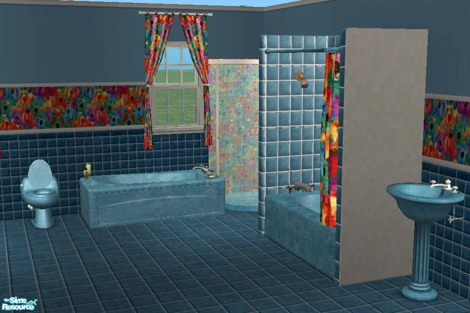 The Sims Resource - Red's Colorful Pups Bathroom Set