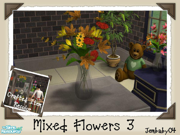 The Sims Resource - Mixed Flower Recolor 3