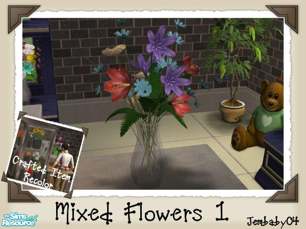 The Sims Resource | Mixed Flower Recolor 1