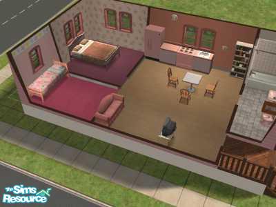 The Sims Resource | Pink Starter Home #2