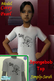 The Sims Resource | Spongebob Boy's Top