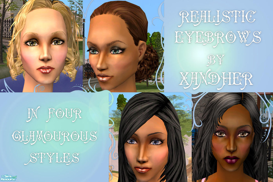The Sims Resource - Realistic Eyebrows by Xandher