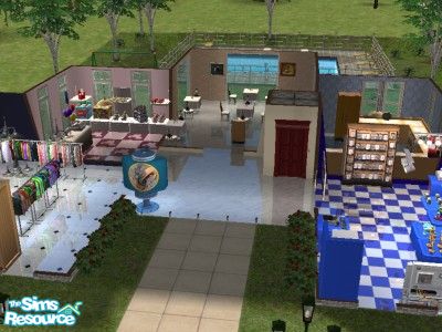 The Sims Resource | Sim City Strip Mall