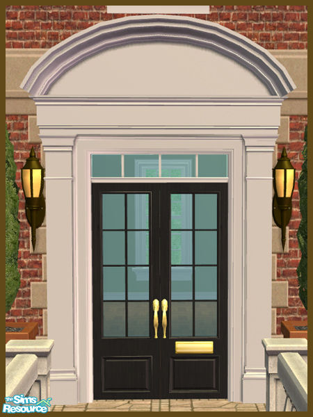 The Sims Resource | French Bonnet Pediment Recolor - Black