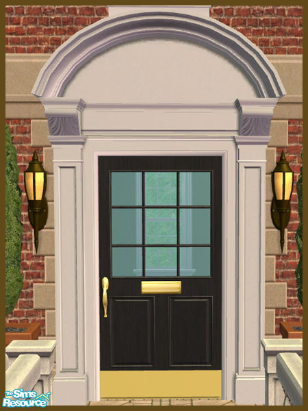 The Sims Resource | Bonnet Pediment Recolor - Black