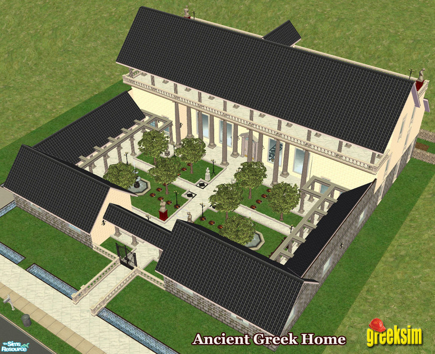 The Sims Resource - grks Ancient greek Home