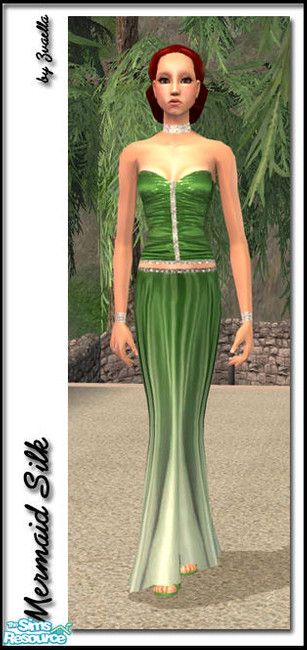 The Sims Resource - Mermaid Silk - Green