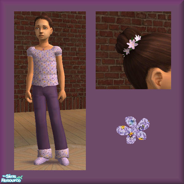 The Sims Resource - Purple Outfit