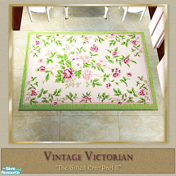 The Sims Resource | Vintage Victorian Decor - 3X4 Rug