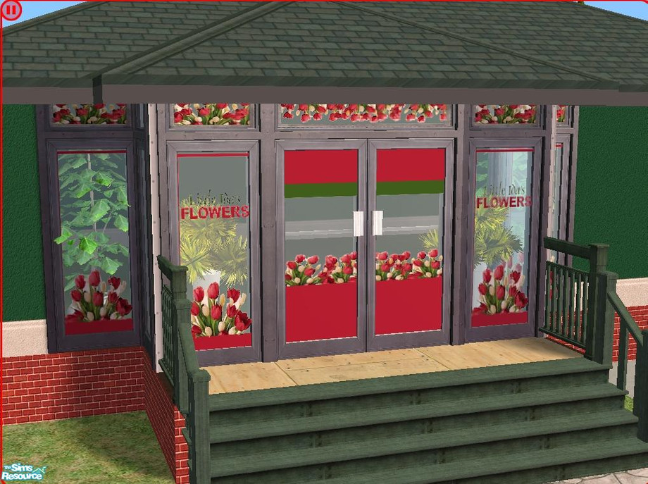 The Sims Resource - Little Ida's Flowers - shop - doors