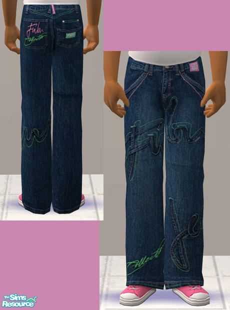 The Sims Resource | Girls Fubu Jeans