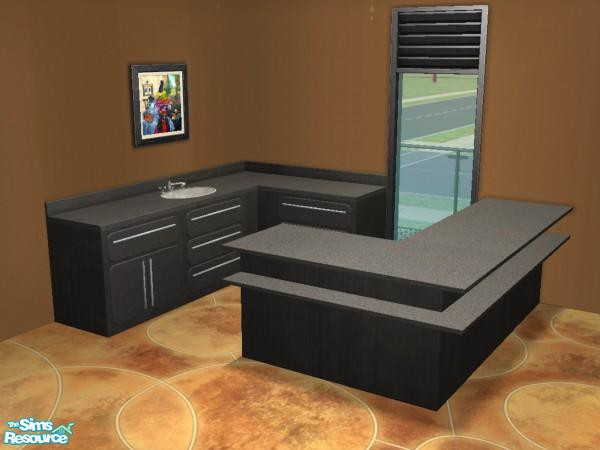 The Sims Resource | Modern Shop Counters - Recolor