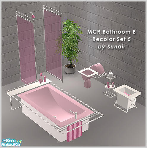 The Sims Resource | MCR Bathroom B - Recolor set 5