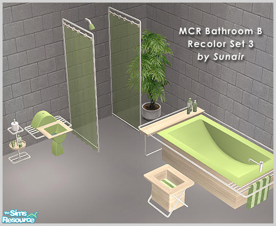 The Sims Resource - MCR Bathroom B - Recolor set 3